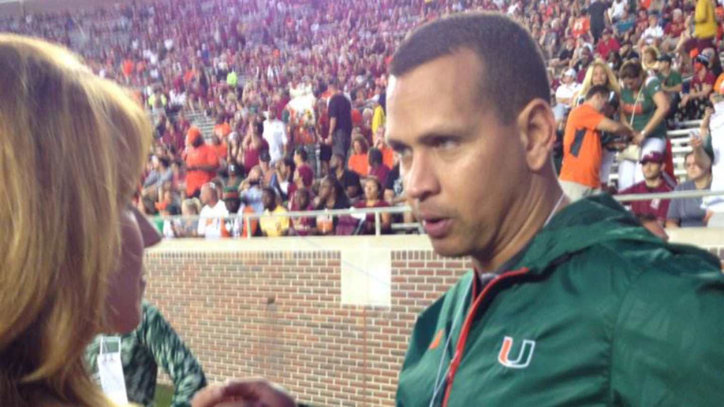 Photos: Yankees DH Alex Rodriguez attends Miami–Florida State - Sports ...