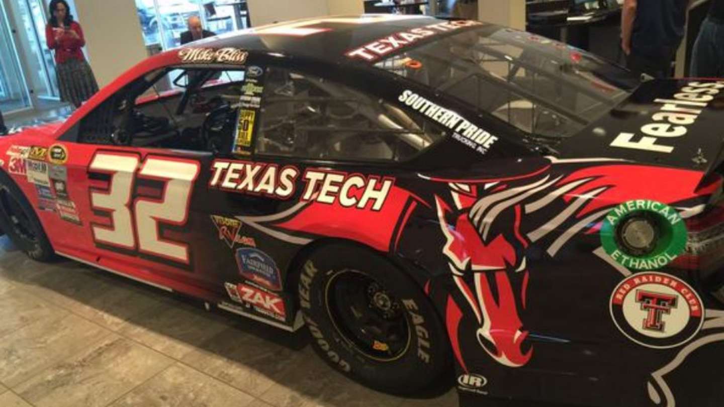 NASCAR: Texas Tech branding on Texas Motor Speedway car - Sports ...