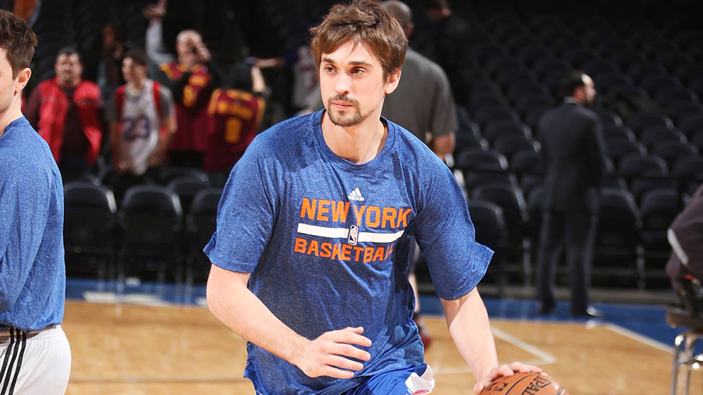 Video: Knicks' Alexey Shved shoots ball into stands in Detroit - Sports ...