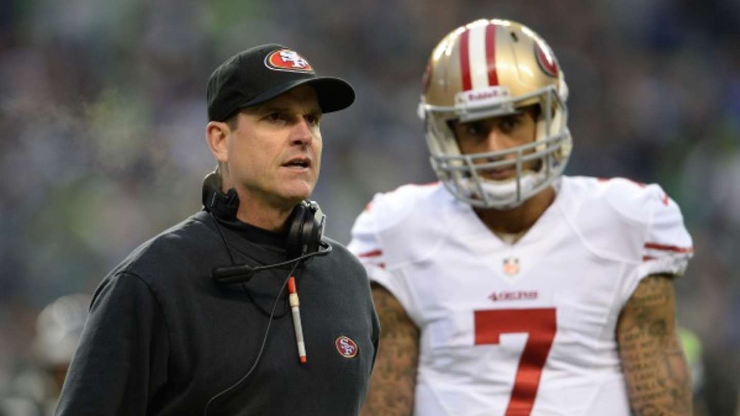 Jim Harbaugh says Colin Kaepernick deal is 'a high priority' - Sports ...
