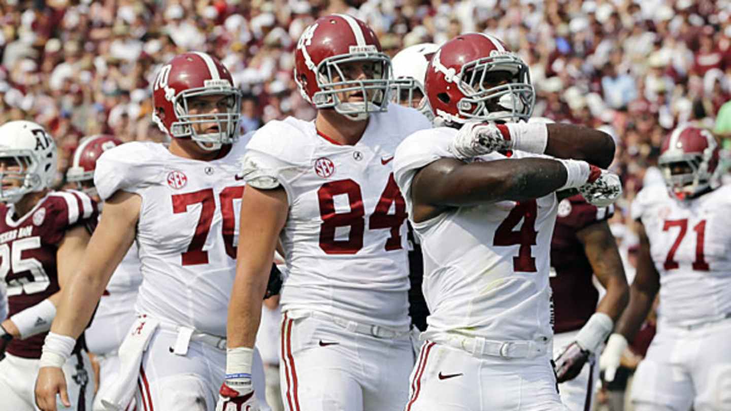 Report: Alabama's T.J. Yeldon suspended for a quarter over throat-slash ...