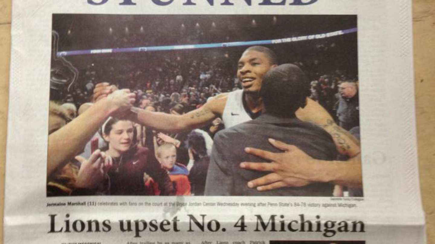 Here Is The Front Page Of The Penn State Newspaper After Last Night's ...