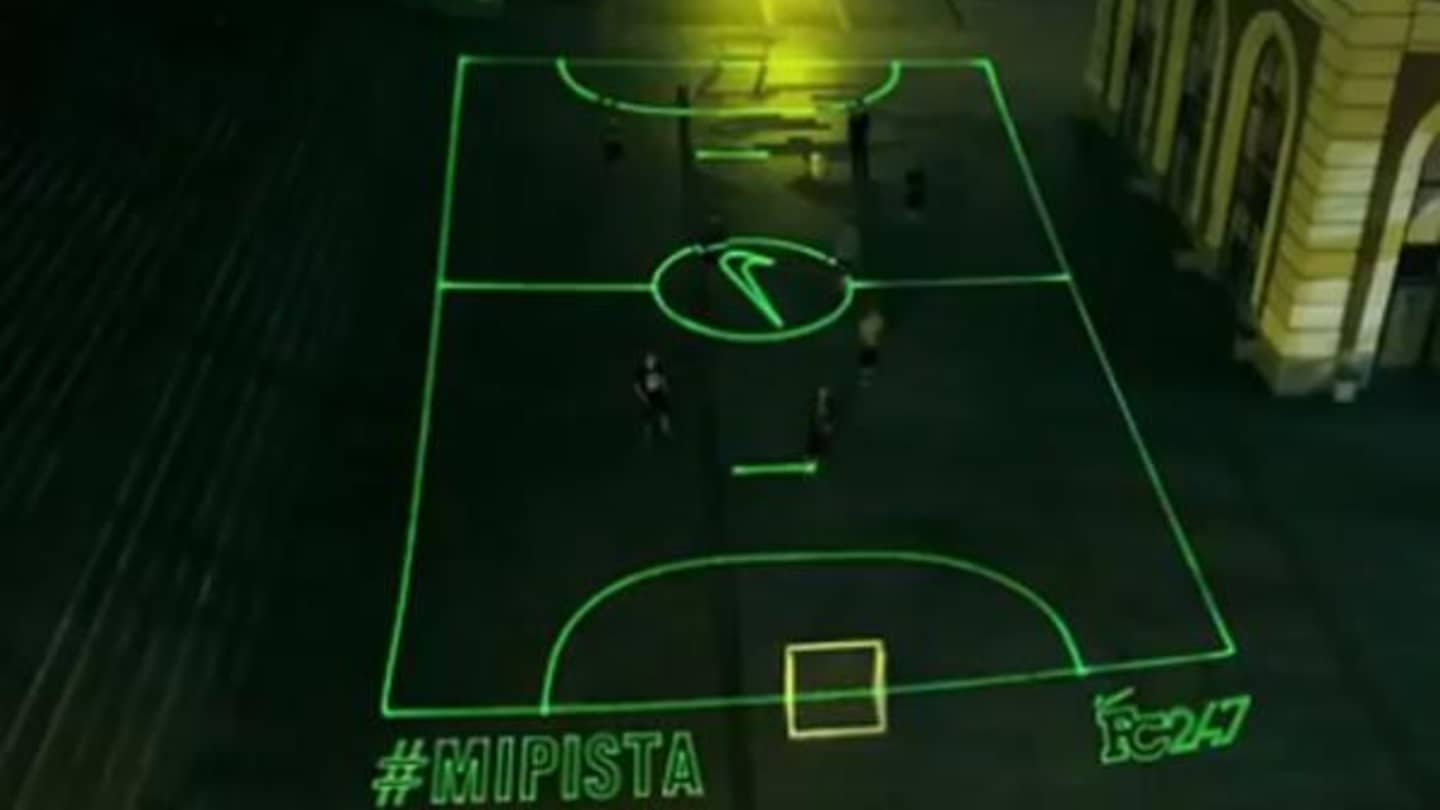 Nike's Using Frickin' Laser Beams to Project Soccer Fields onto City ...
