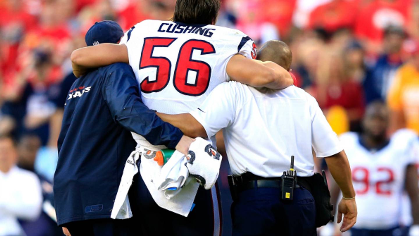 Texans' Brian Cushing out for 3 months with LCL tear, broken fibula ...