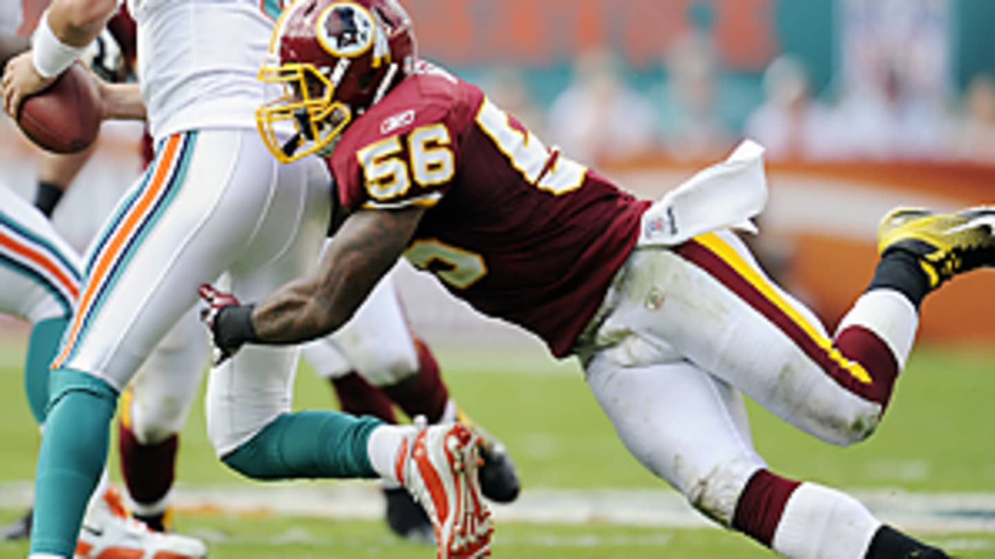 Redskins' Riley makes first career start at LB count - Sports Illustrated