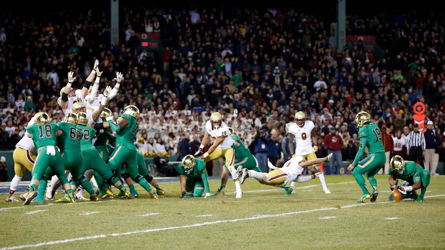 Top 4 Moments In The Boston College - Notre Dame Rivalry - Sports ...