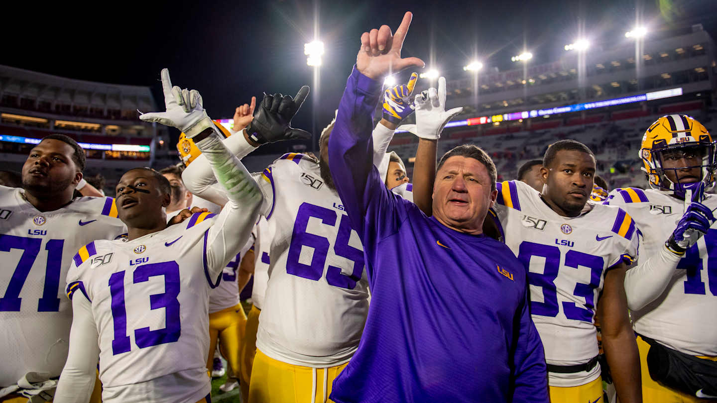 LSU football coach Ed Orgeron Named Semifinalist for Munger Coach of ...