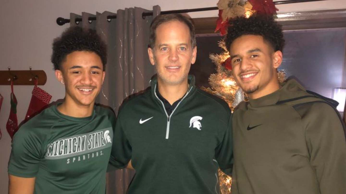 Mark Dantonio & Michigan State Football Land 20 MN WR Terry Lockett ...