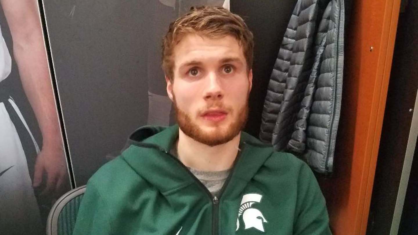 Kyle Ahrens Post Loss to IU! - Sports Illustrated Michigan State ...