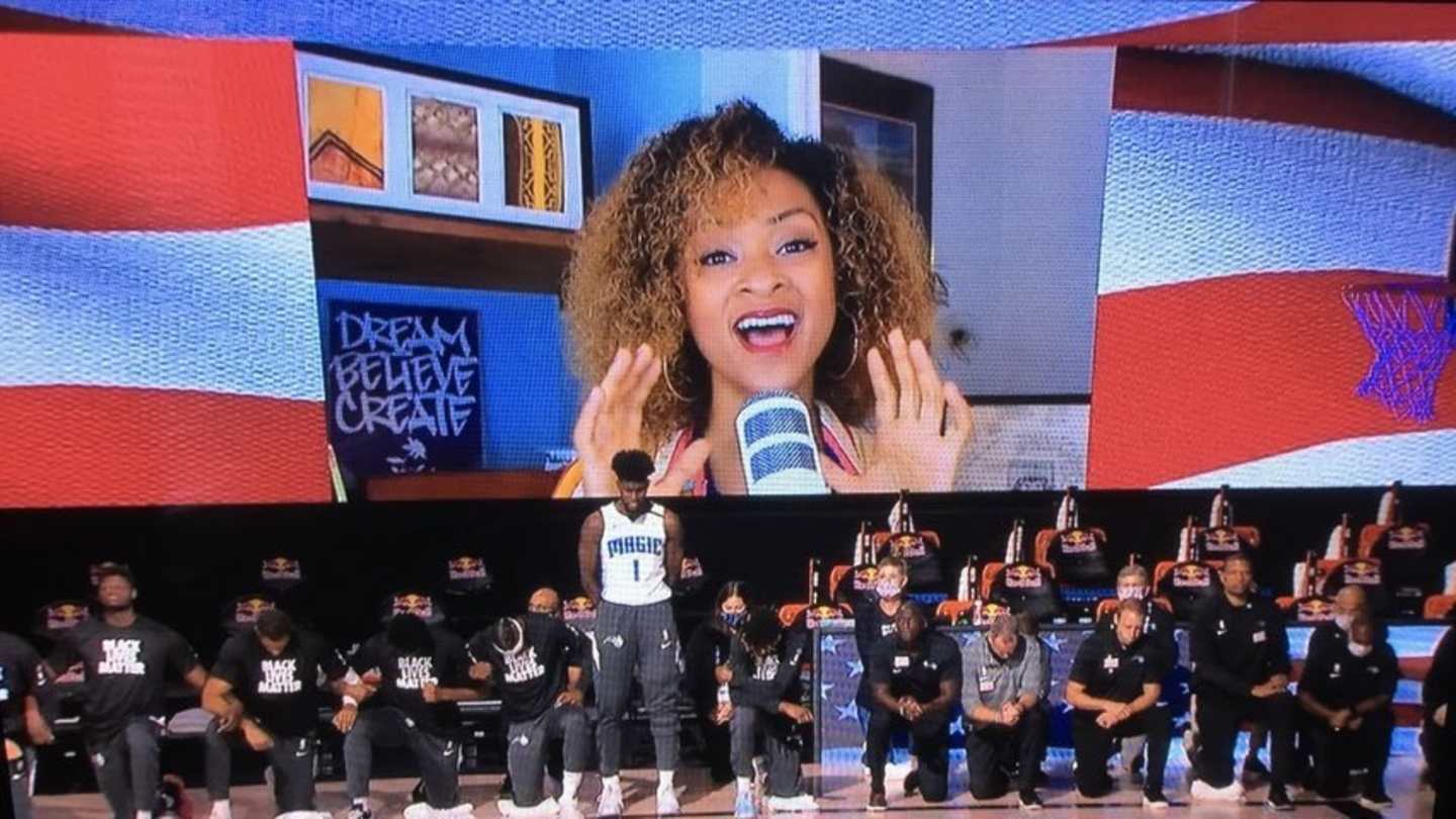 Jonathan Isaac: Orlando Magic forward only player to stand during ...