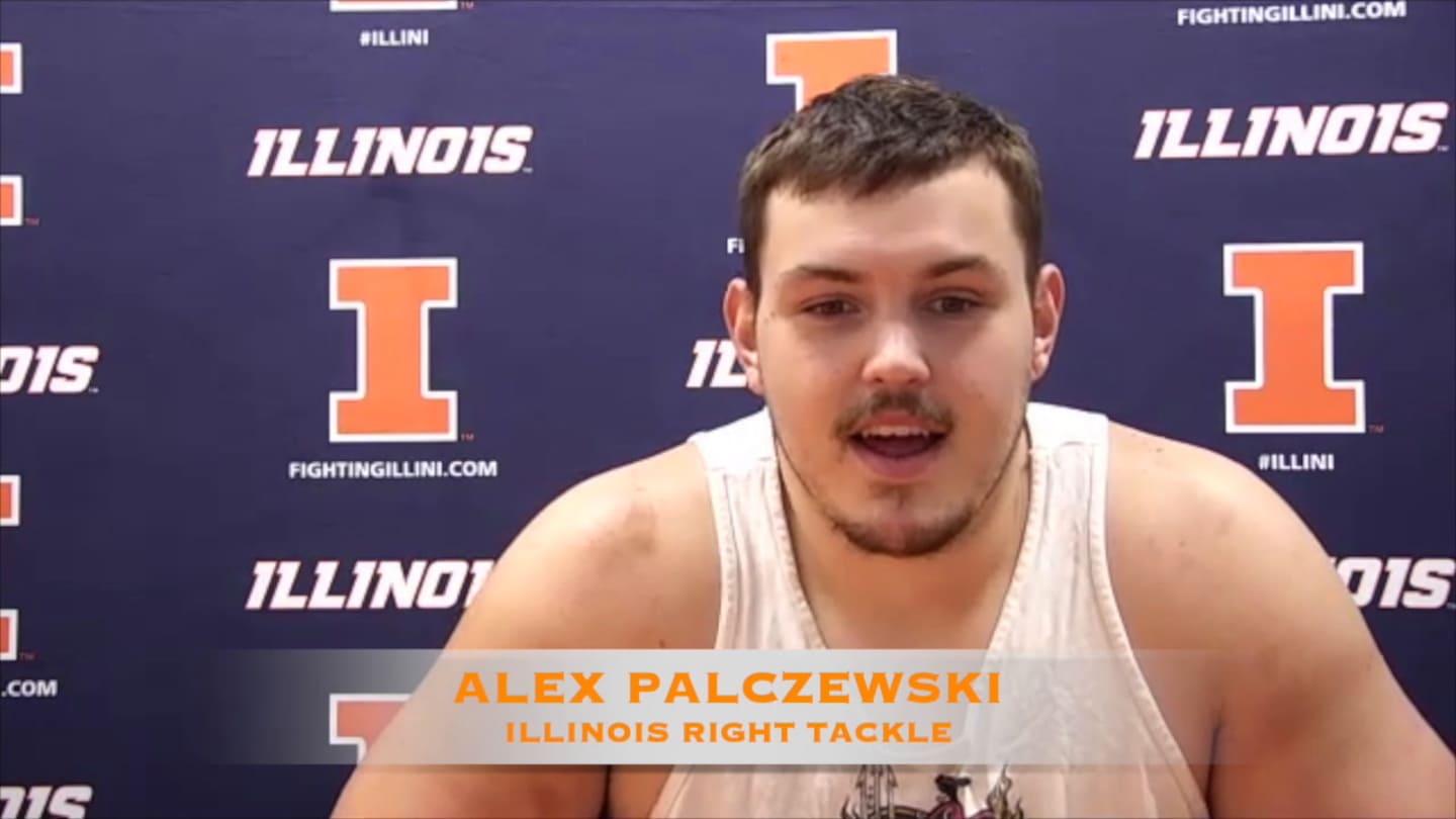 VIDEO: Illinois RT Alex Palczewski - Tuesday Game Week - at No. 14 ...