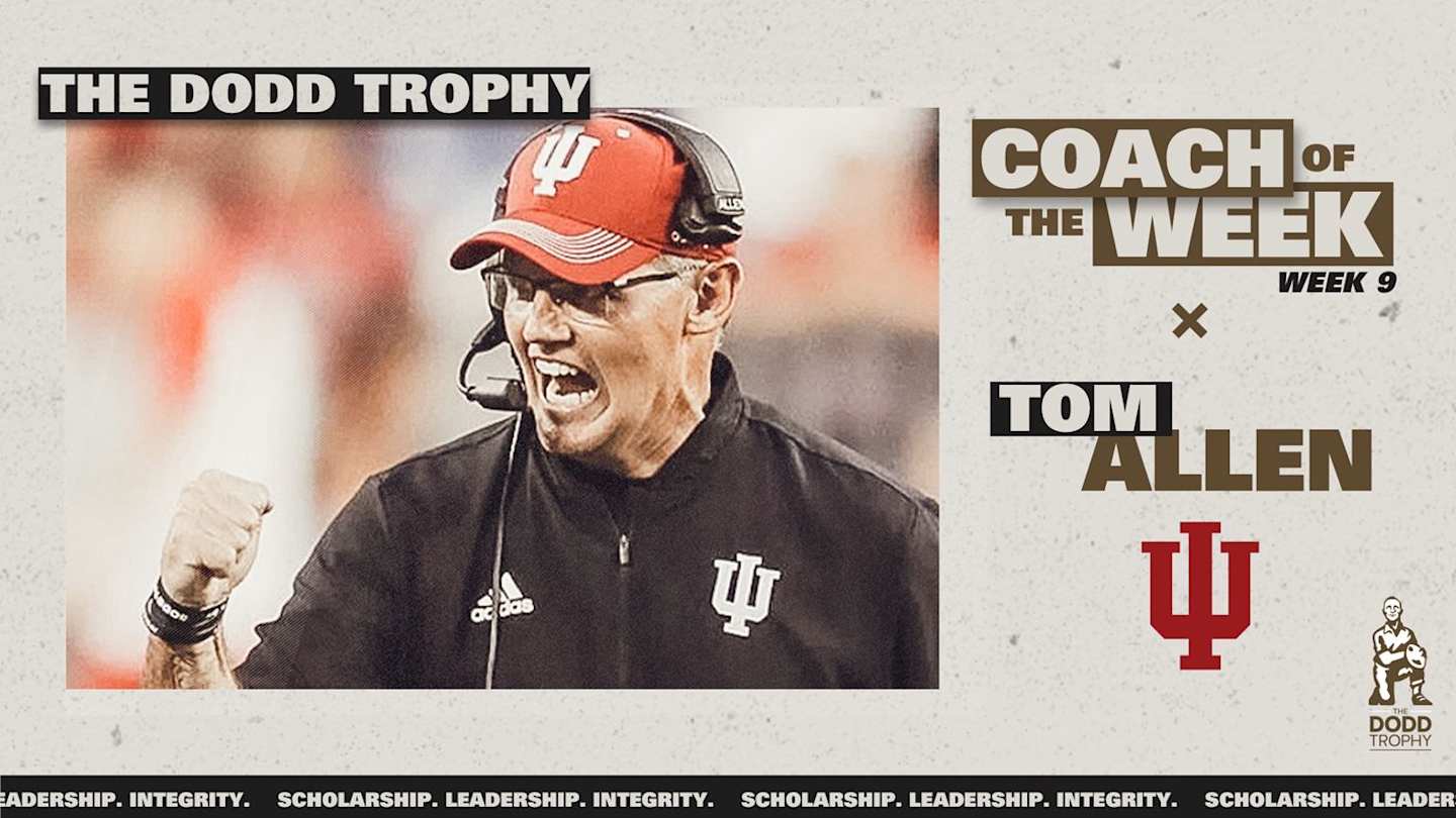 Tom Allen Named Dodd Trophy Coach of the Week - Sports Illustrated ...