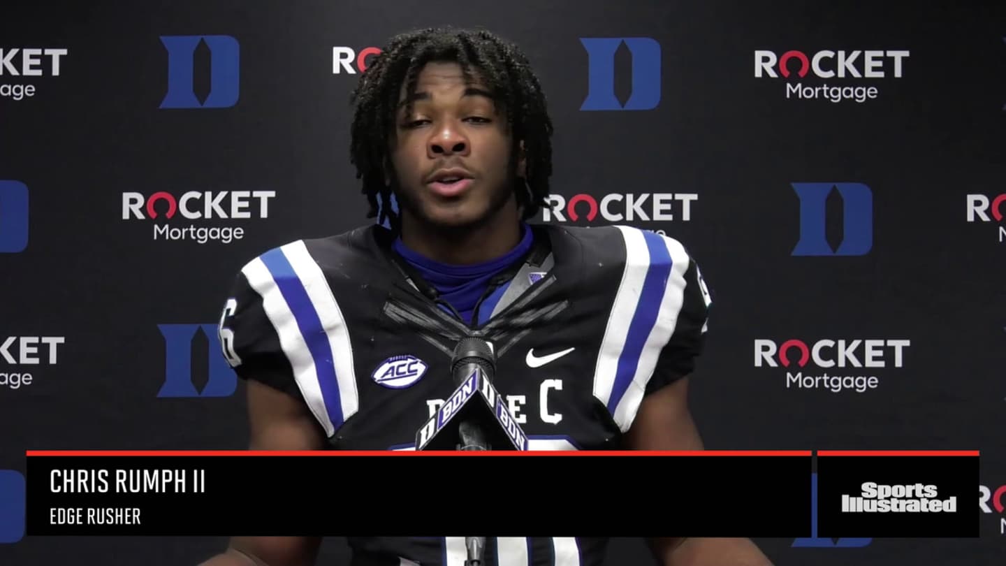 Duke's Chris Rumph on His Three Sack Game - Sports Illustrated Duke ...