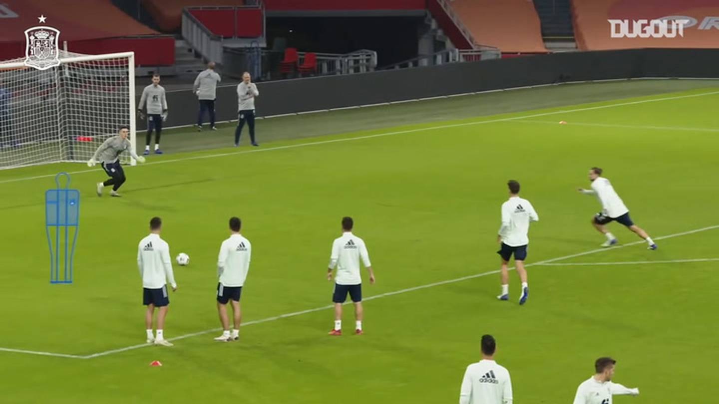 Finishing practice in Spain training - Soccer - OneFootball on Sports ...