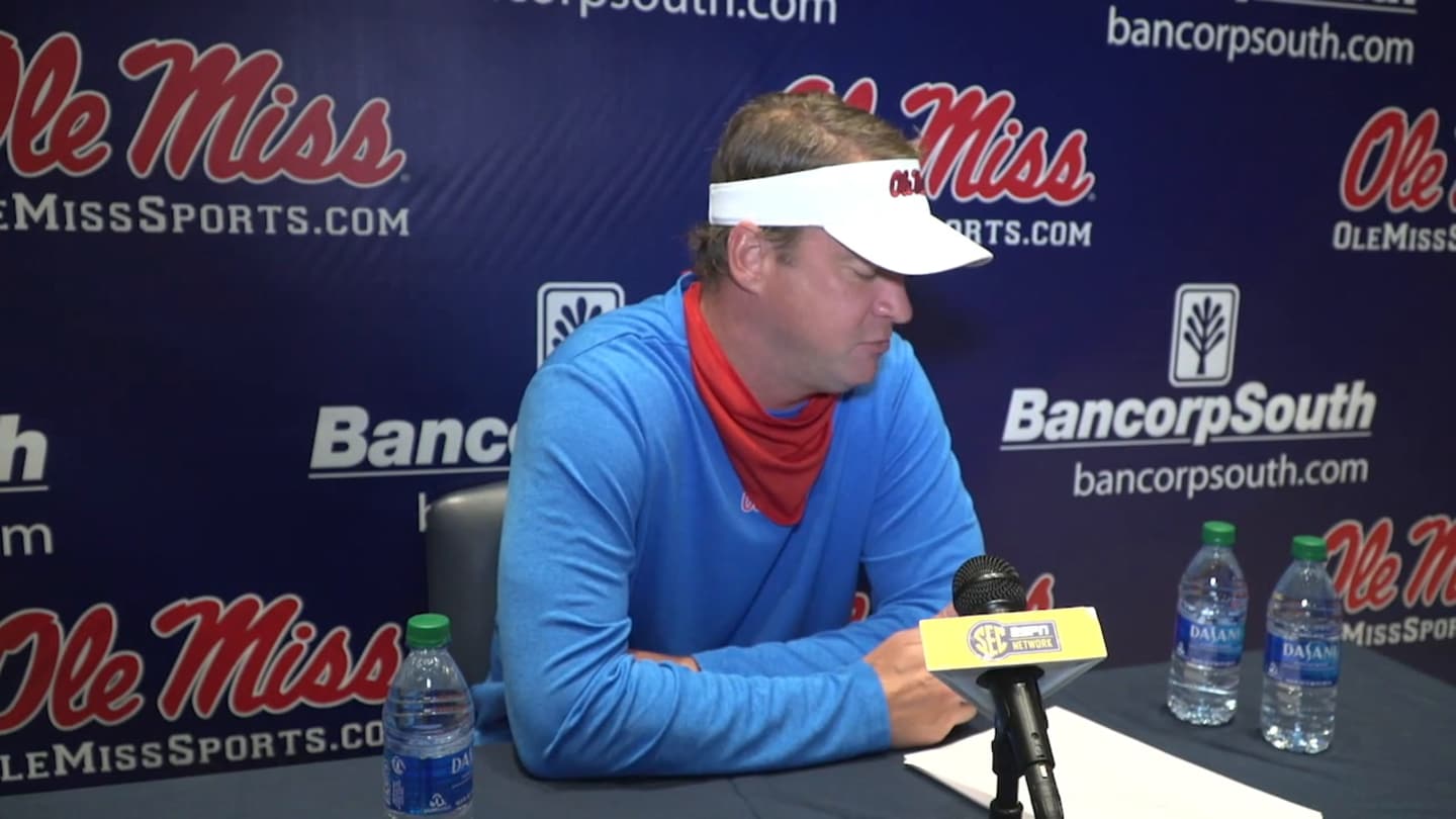 WATCH: Lane Kiffin's Monday Press Conference - The Grove Report ...