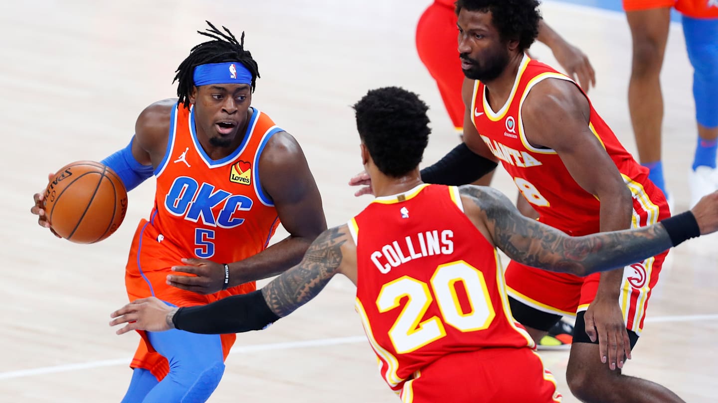 NBA color rush: Hawks, Thunder jersey colors clash after uniform mishap ...