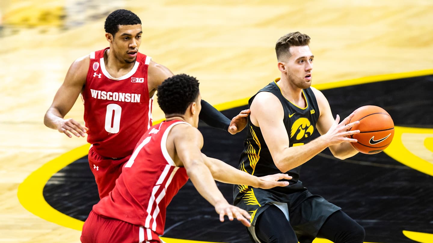 Iowa Beats Wisconsin 77-73, Locking in No. 4 Spot for Purdue in Big Ten ...