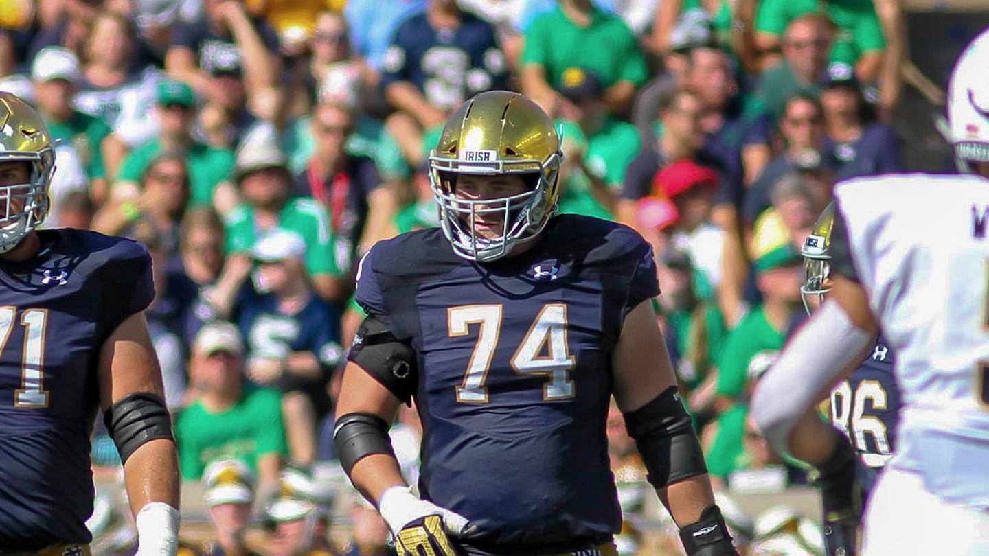 NFL Draft Profile: Liam Eichenberg, OT, Notre Dame - Sports Illustrated ...