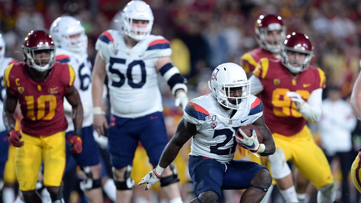 Arizona football: RB J.J. Taylor shows his quickness at NFL Combine ...