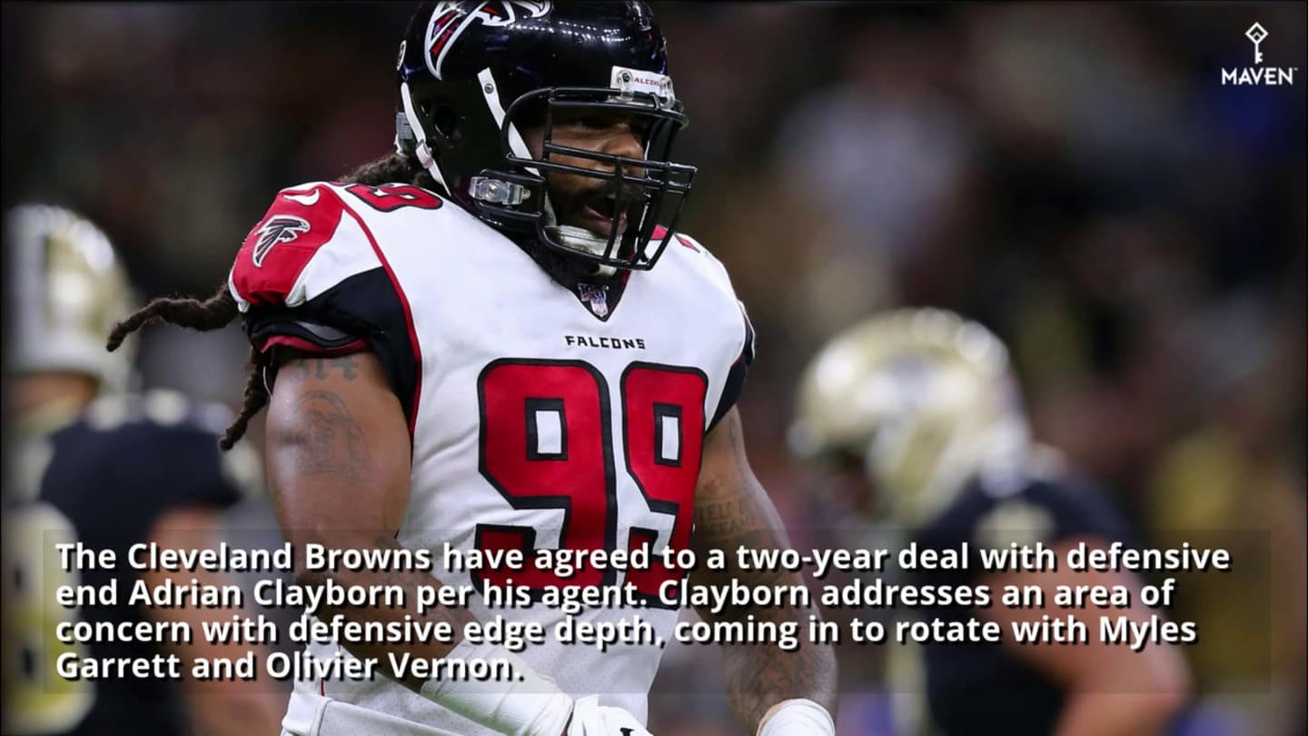 Cleveland Browns Agree To 2-Year Deal With Adrian Clayborn - Sports ...