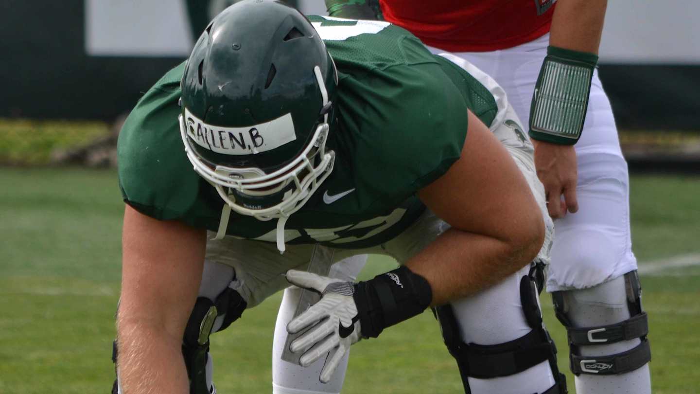 Matt Allen Michigan State Spartan offensive lineman talks the temporary ...