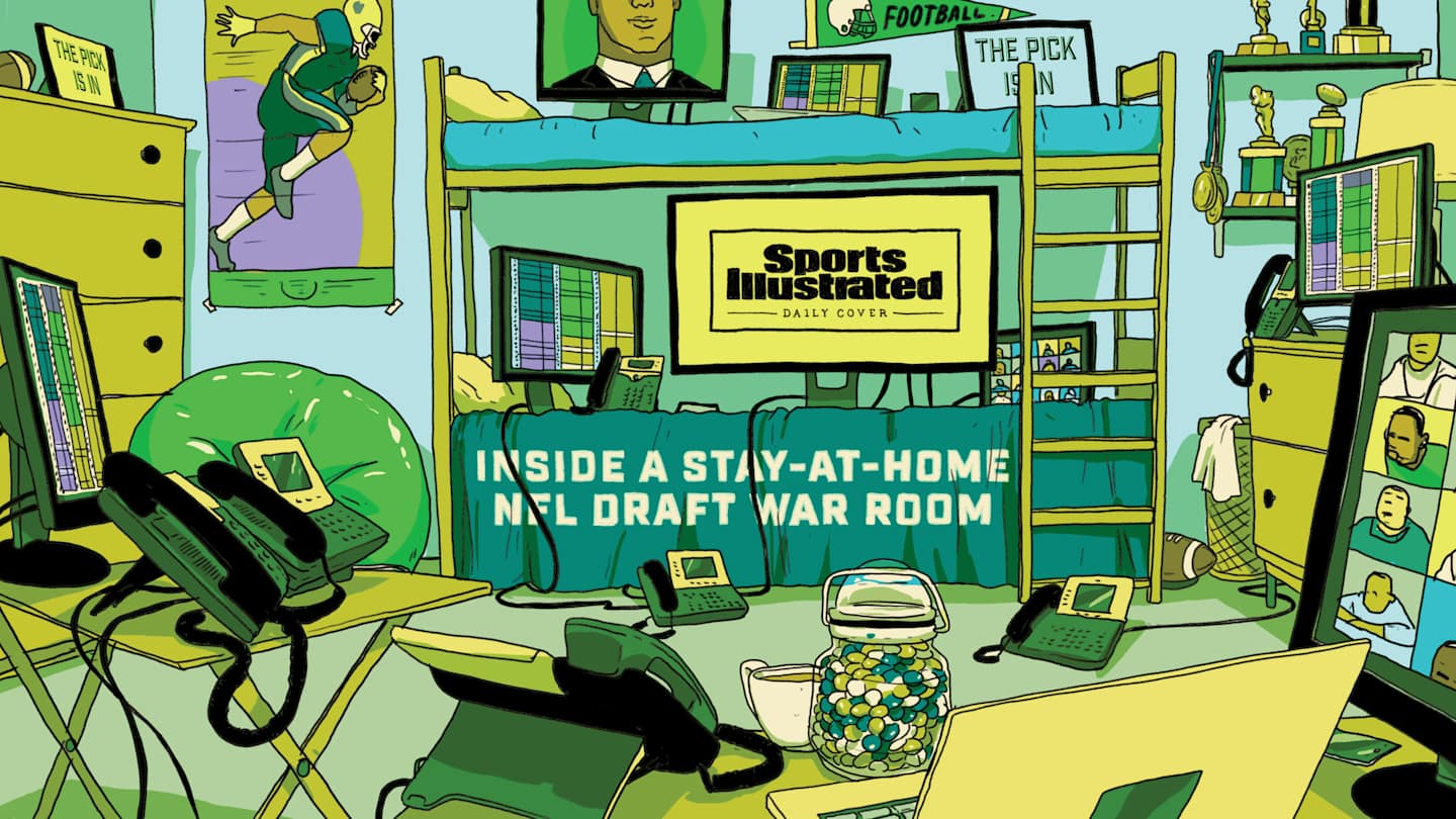 NFL general manager's stay-at-home virtual draft war room - Sports ...
