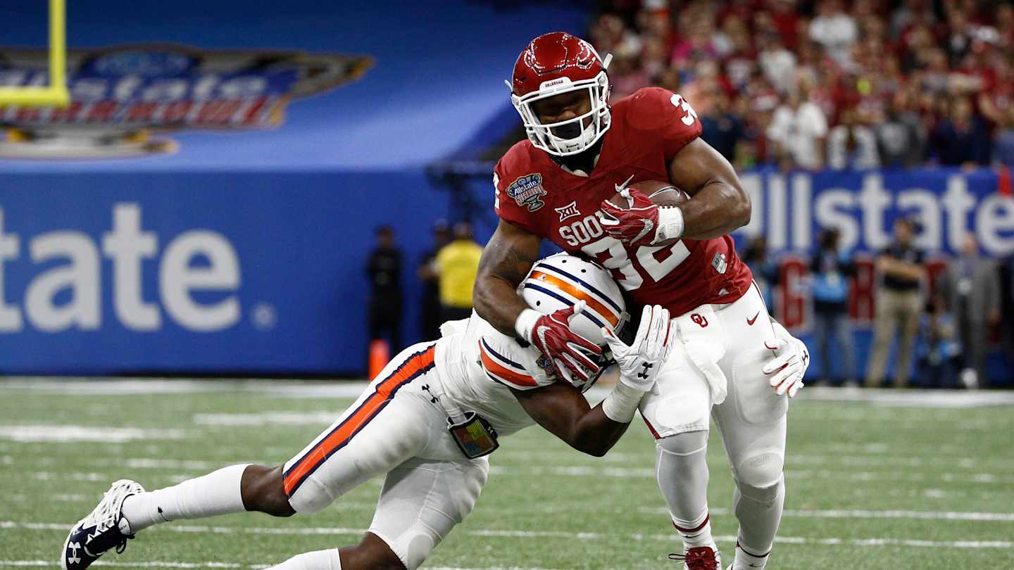 Samaje Perine's FBS single-game rushing record threatened, but remains ...