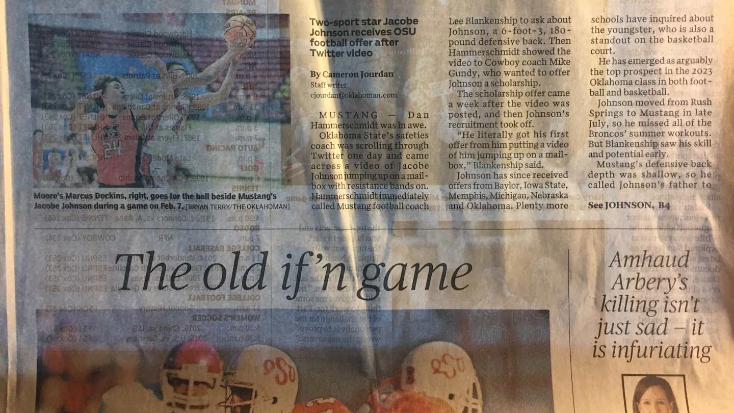 Jacobe Johnson is building up as a football recruit and he just ...