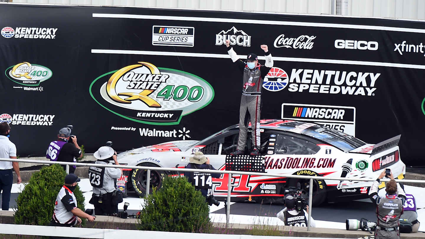 Cole Custer: NASCAR Cup rookie wins in upset at Kentucky - Sports ...