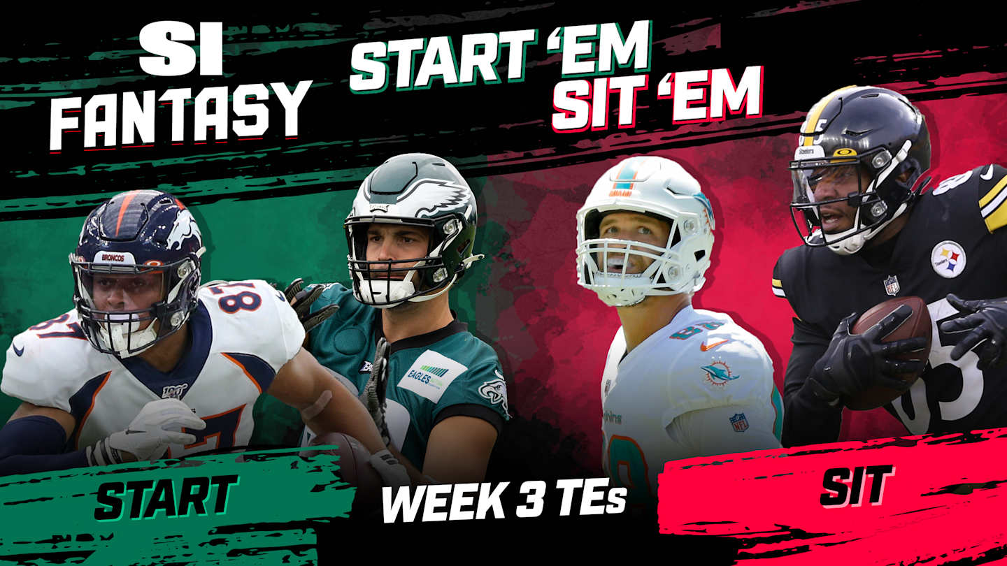 Start 'Em, Sit 'Em Fantasy Football Week 3: Tight Ends - Sleepers, Fades, Matchups, DFS Bargains ...