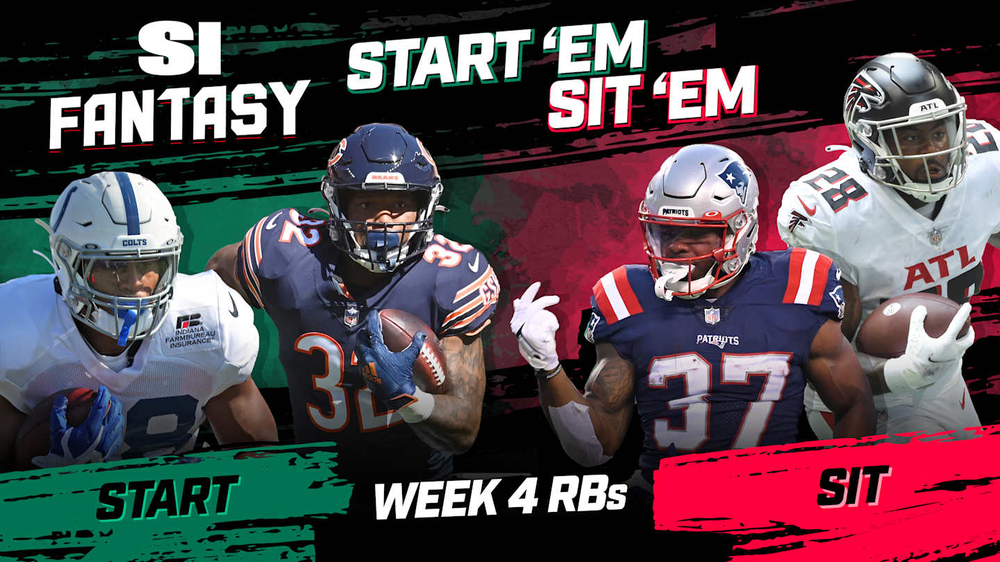 Start 'Em, Sit 'Em Fantasy Football Week 4: Running Backs - Fades, Sleepers, Matchups, DFS ...