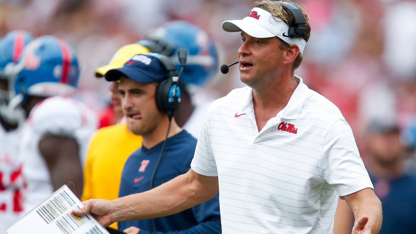 Lane Kiffin roasted for popcorn interview, mic drop vs Alabama - Sports ...