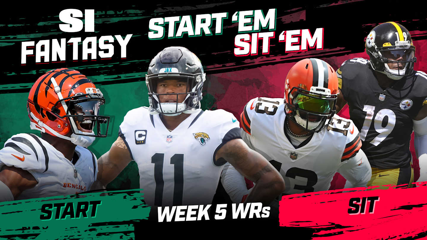Start 'Em, Sit 'Em Fantasy Football Week 5: Wide Receivers - Fades, Sleepers, Matchups, DFS ...