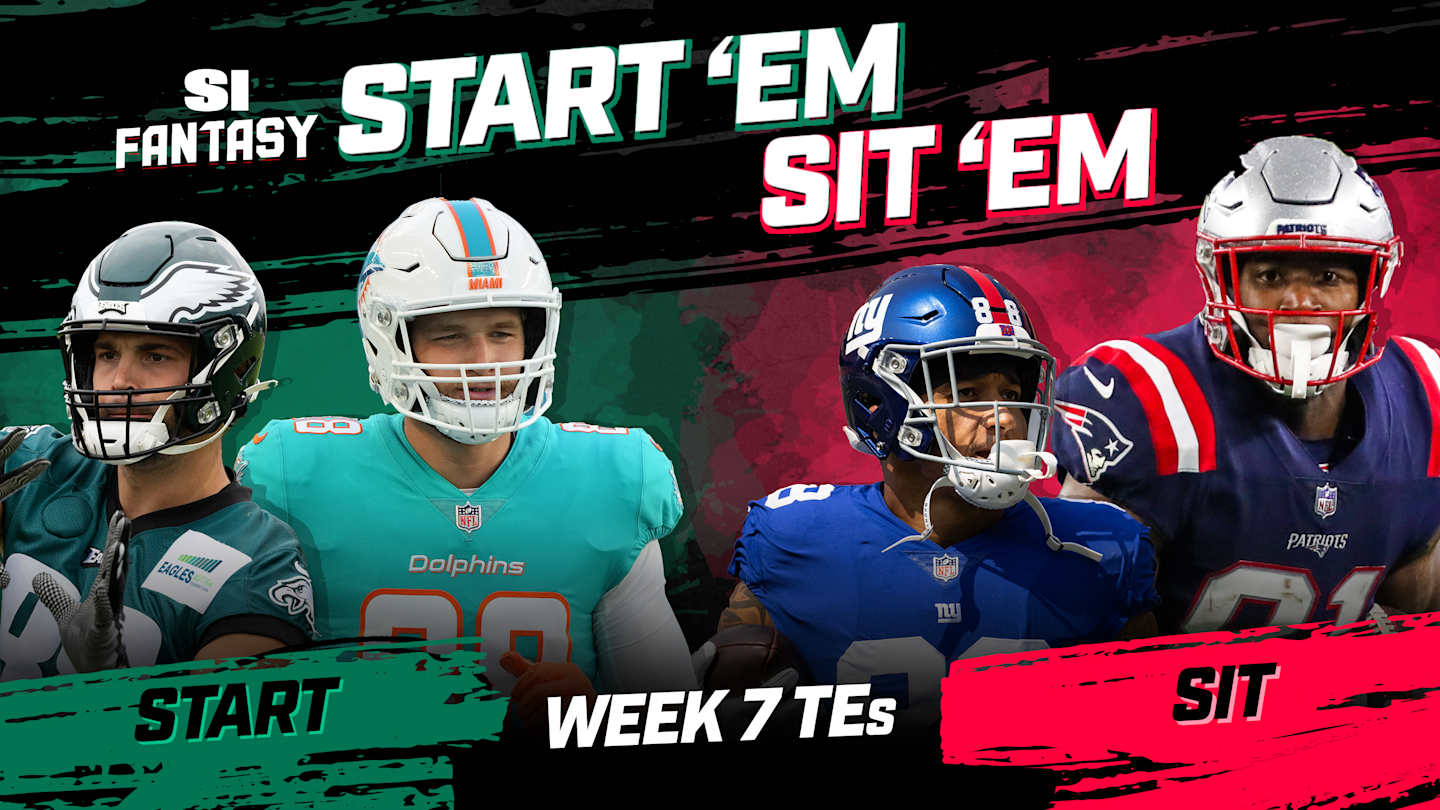 Start 'Em, Sit 'Em Fantasy Football Week 7: Tight Ends - Sleepers, Fades, Matchups, DFS Bargains ...