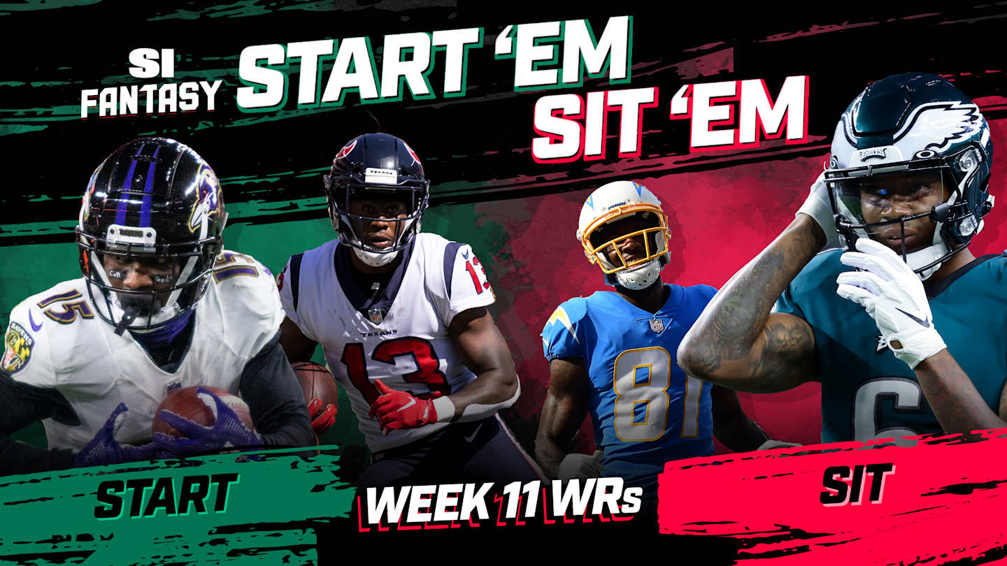 Start 'Em, Sit 'Em Fantasy Football Week 11: Wide Receivers - Fades, Sleepers, Matchups, DFS ...
