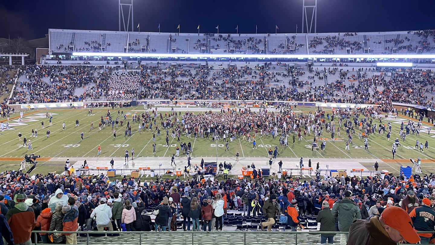 Watch: Virginia Tech Fans Rush the Field at Scott Stadium After Road ...