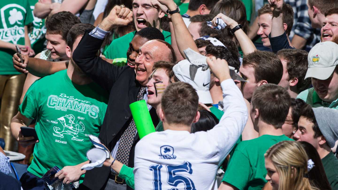 Notre Dame fan Dick Vitale weighs in on Marcus Freeman news - Sports ...