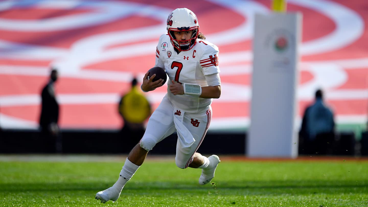 Utah QB Cameron Rising leaves game with apparent injury after scary ...