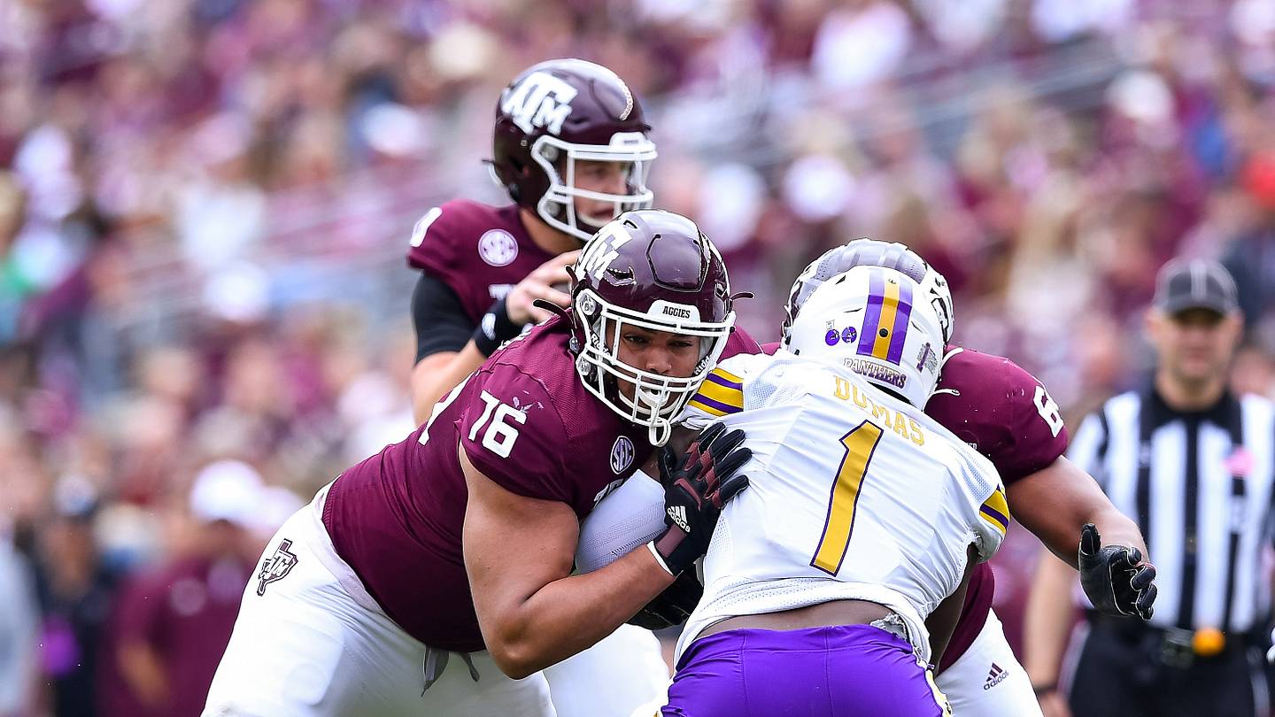 Texas A&M Aggies Could Have Offensive Line Switch Up In Season Opener ...