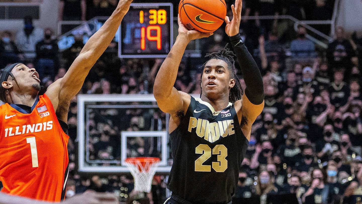Jaden Ivey: Purdue basketball star hits next gear vs Illinois - Sports ...