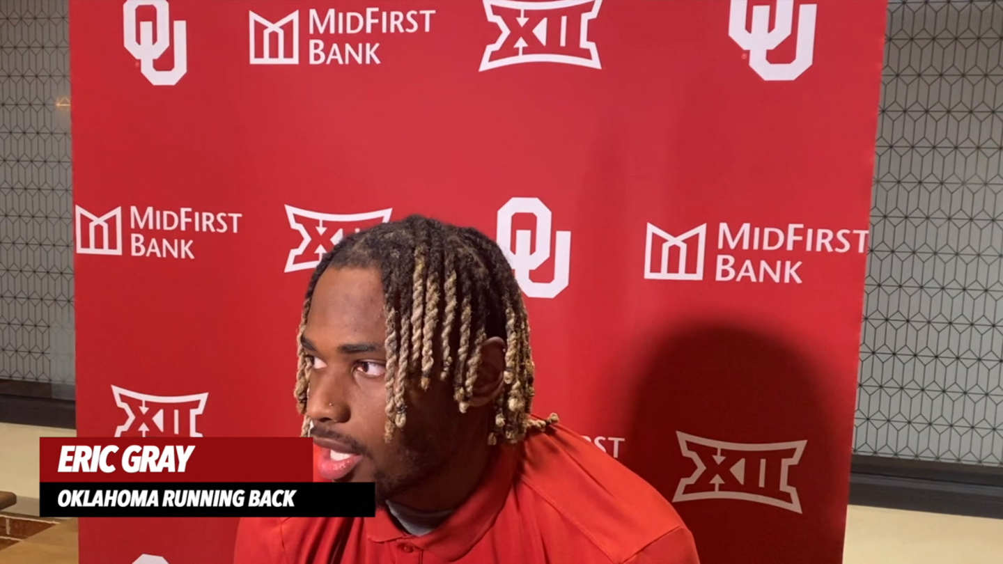 WATCH: Oklahoma RB Eric Gray Media Session - Sports Illustrated ...