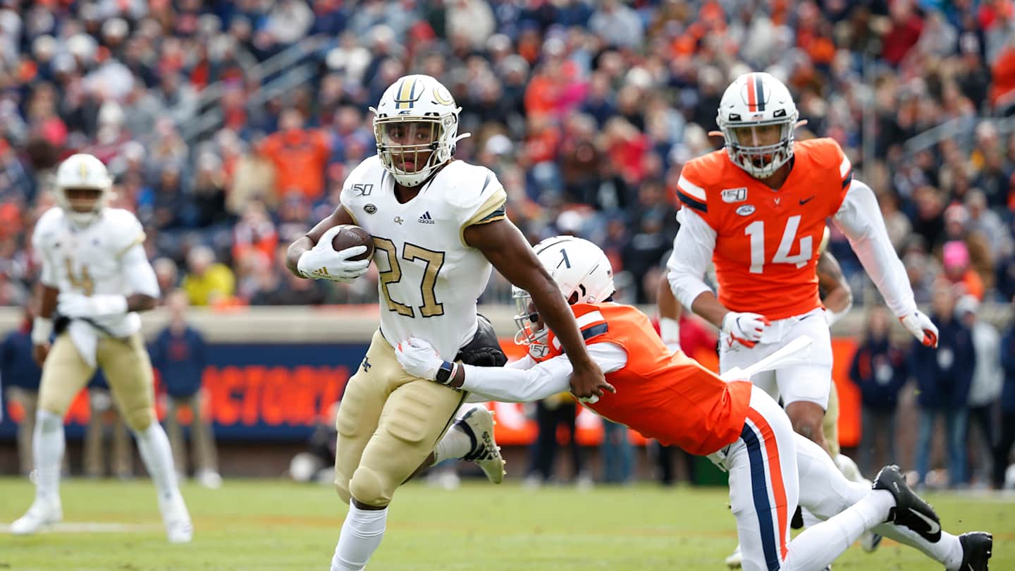 Jordan Mason NFL Draft Profile - Sports Illustrated Georgia Tech Yellow ...