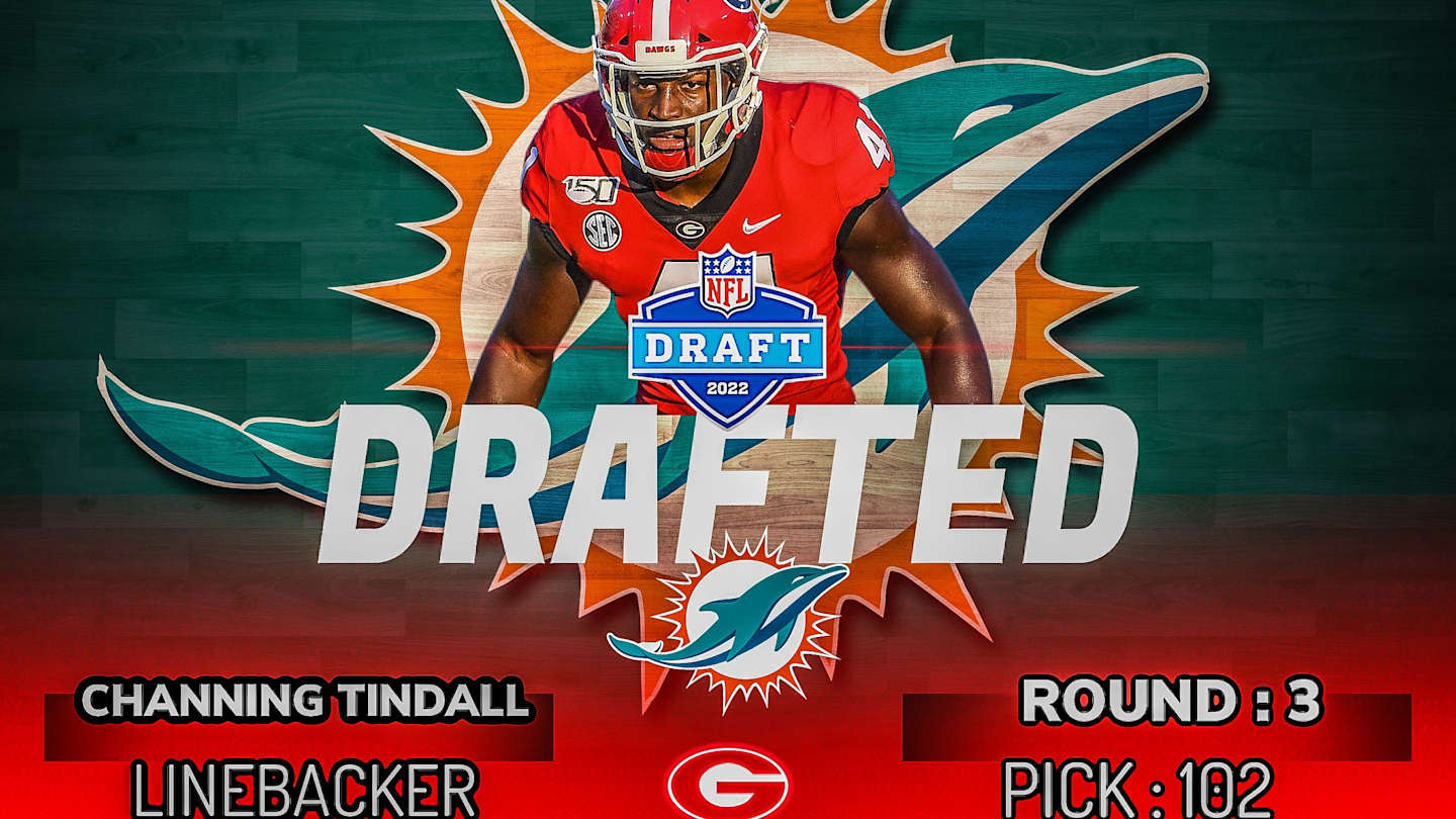 Channing Tindall Drafted by Miami Dolphins - Sports Illustrated Georgia ...