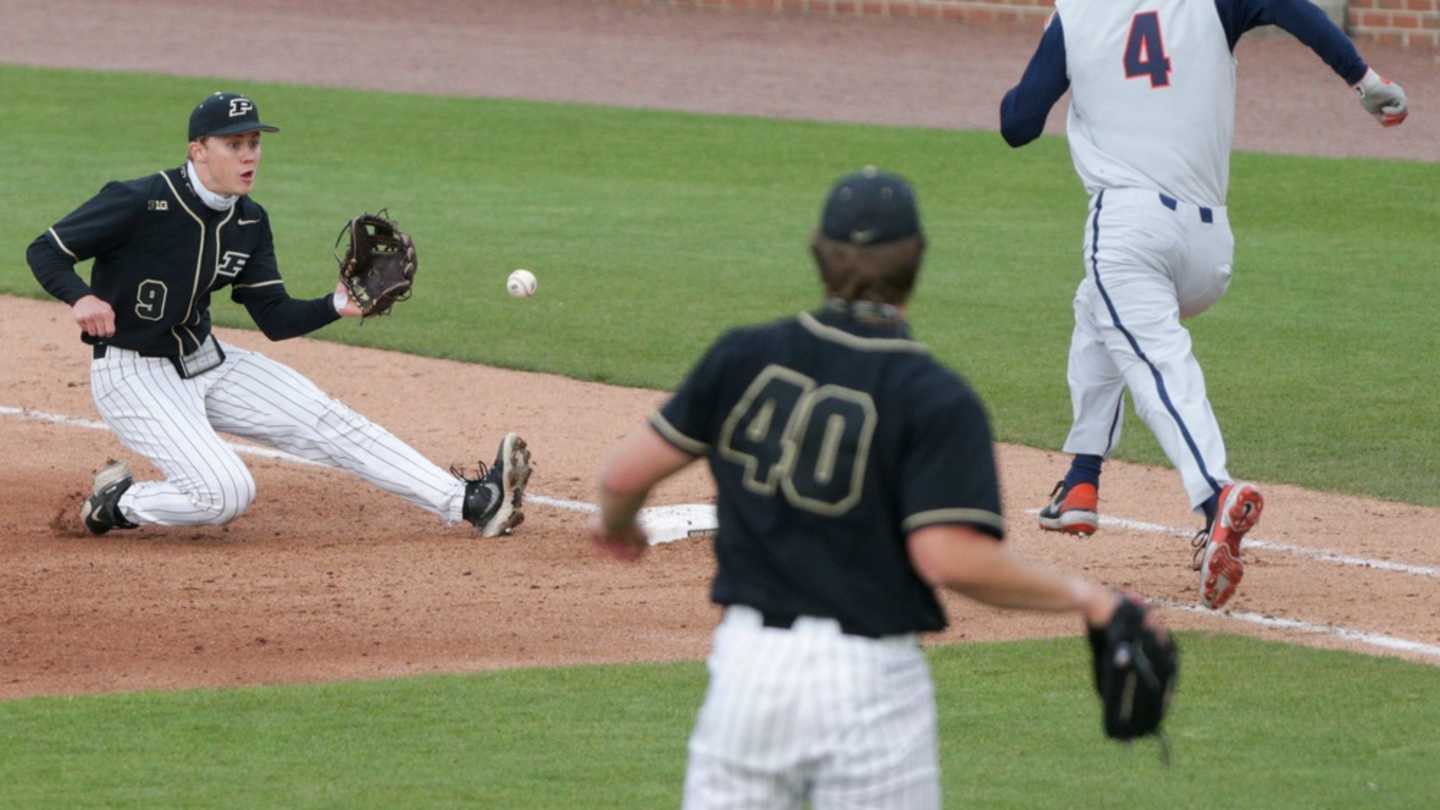 Purdue Baseball Fails to Record a Hit in 1-0 Loss to Illinois on Sunday ...