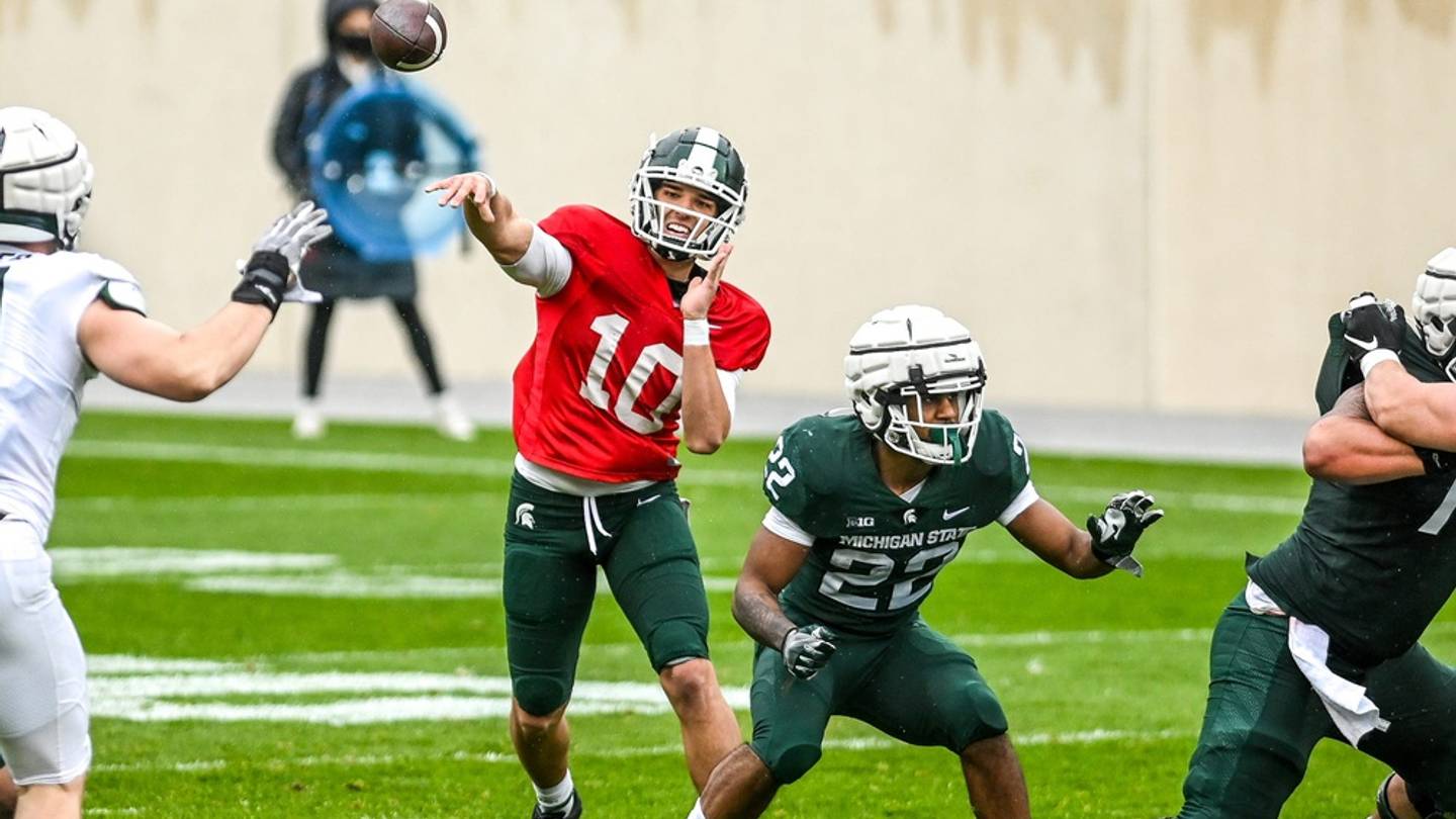 Michigan State QB Competition on Full Display at Spring Game - Sports ...