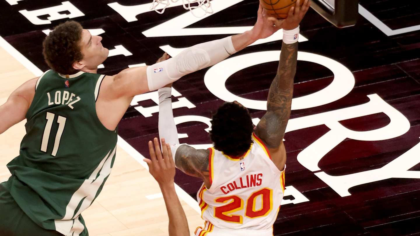 John Collins with a Poster in Hawks Bucks Game - Sports Illustrated ...