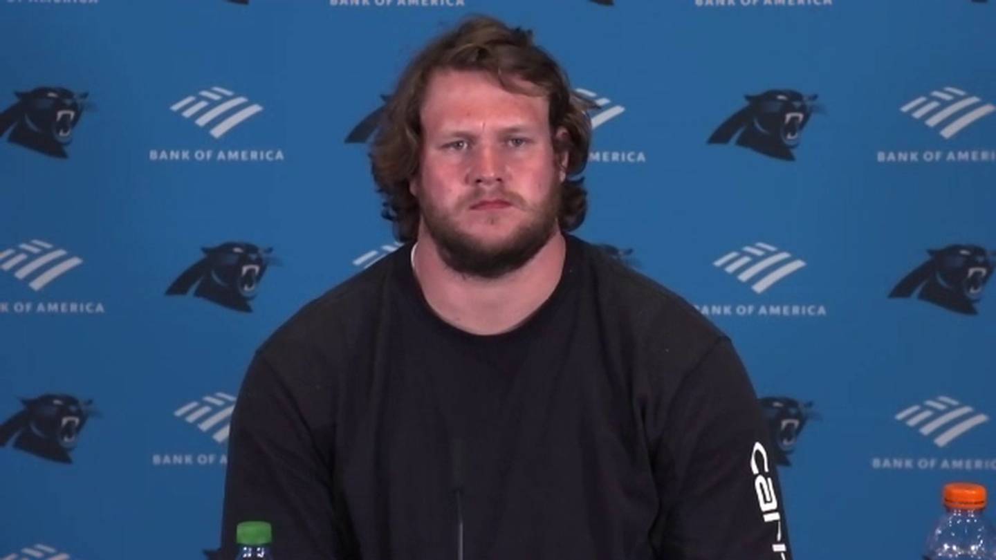 WATCH: Panthers OT Brady Christensen Introductory Press Conference ...