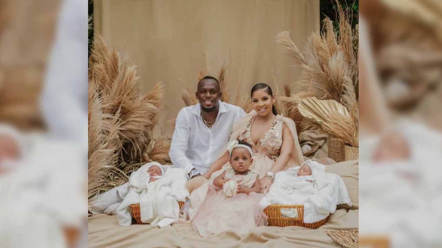 Usain Bolt, partner welcome newborn twins with fitting names - Sports ...