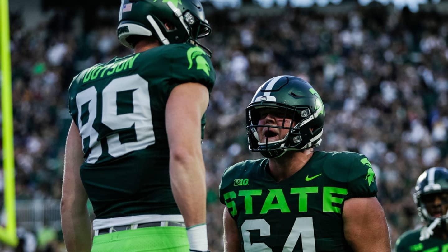 Michigan State Football listed in Top-10 for '23 4-star OL Bradyn ...