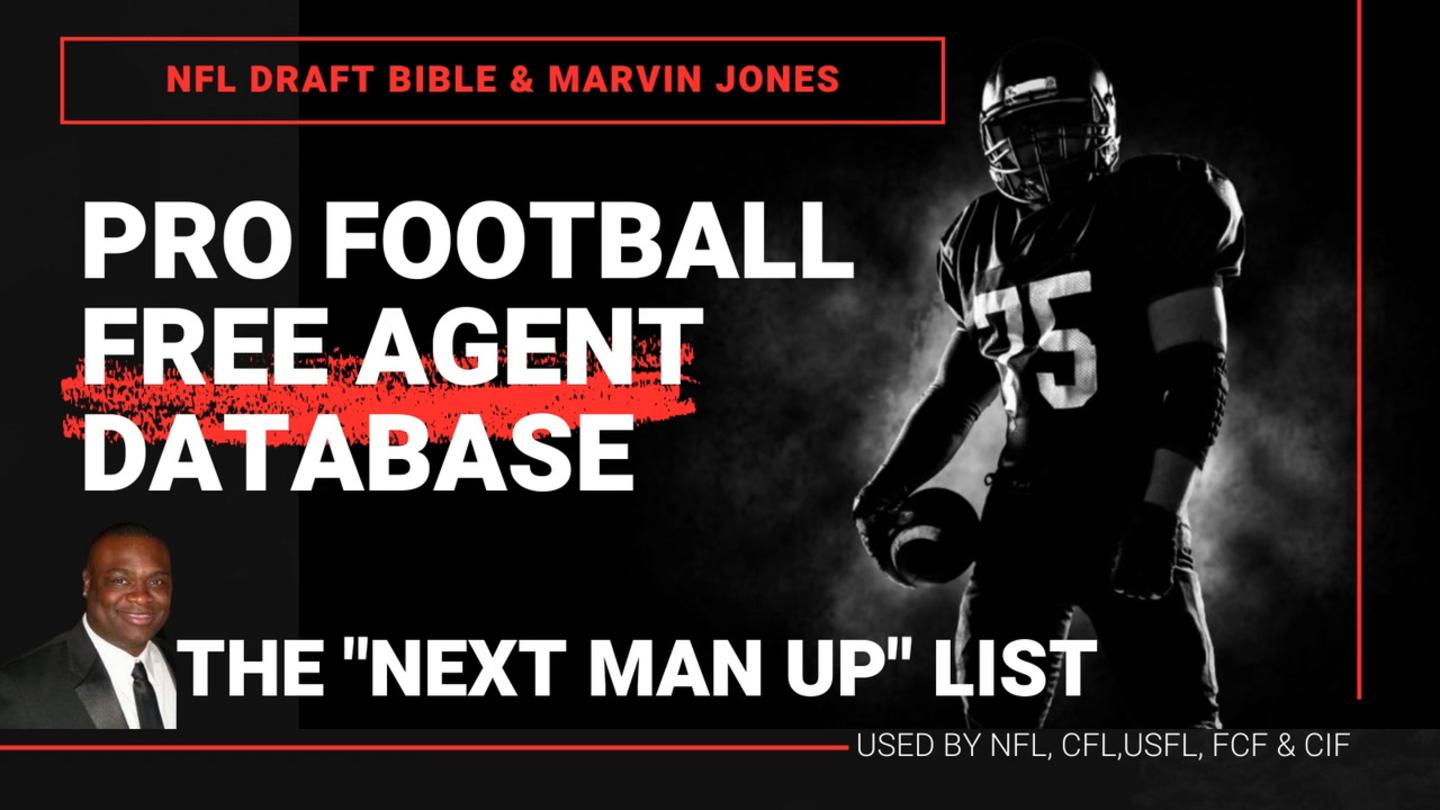 Pro Football Free Agent Database - Visit NFL Draft on Sports ...